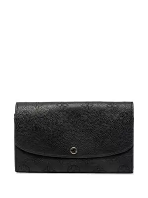 LOUIS VUITTON 2017 Monogram Mahina Iris Wallet Long Wallets - Black