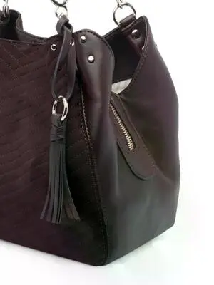 Liu Jo Chevron-quilted Tassel Tote Bag