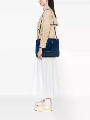 Prada 2013-2026 Medium Saffiano Lux Galleria Double Zip Satchel