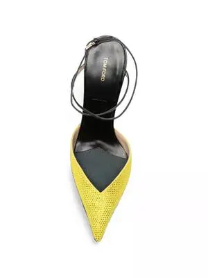 TOM FORD Crystal-embellished Leather Pumps