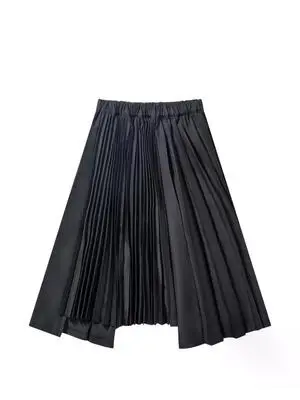 Comme Des Garçons Asymmetric Pleated Skirt - Black