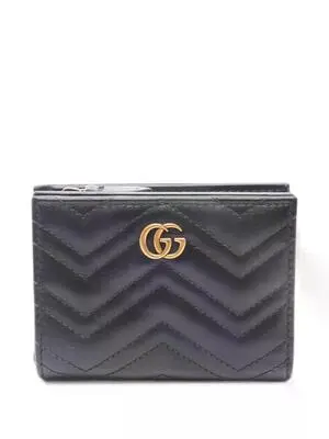 Gucci 2010s Gg Marmont Bi-fold Wallet - Black
