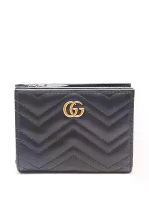 Gucci 2010s Gg Marmont Bi-fold Wallet - Black