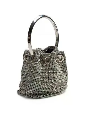 JIMMY CHOO Micro Bon Bon Crystal-mesh Bag