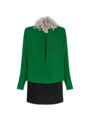 Valentino Garavani Feather-embellished Mini Dress