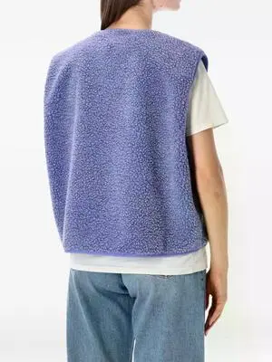 American Vintage Fleece Logo-patch Gilet
