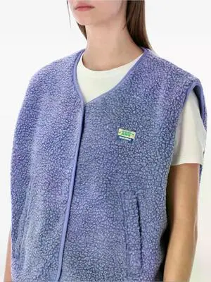 American Vintage Fleece Logo-patch Gilet