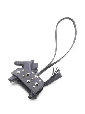 Hermès Pm Rodeo Robeocool Studded Bag Charm - Black