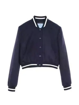 Prada 2010s Striped-trim Bomber Jacket