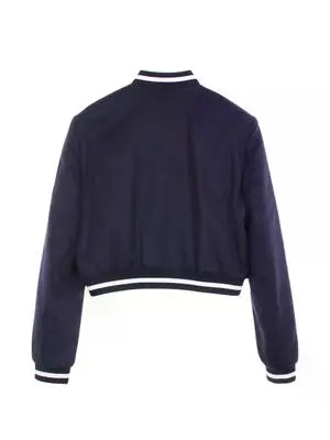 Prada 2010s Striped-trim Bomber Jacket