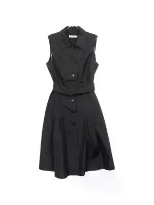 Prada 2010s Belted Sleeveless Midi Dress