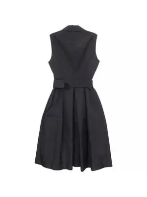 Prada 2010s Belted Sleeveless Midi Dress