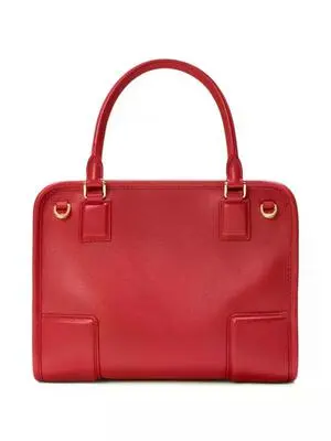 Loewe Small Amazona 180 Leather Tote Bag - Red
