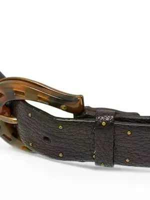 AIGNER Studded Buckle Belt