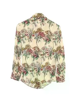 Gucci 2000s Floral-print Silk Shirt