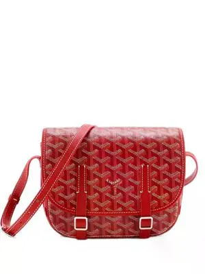 Goyard Belvedere Messenger Bag Coated Canvas Pm Crossbody Bag - Red