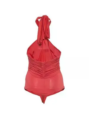 Elisabetta Franchi Ruched Halterneck Bodysuit