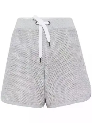 Brunello Cucinelli Metallic-threading Shorts