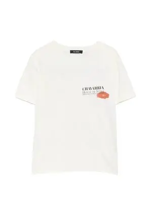 WILLY CHAVARRIA Logo-print T-shirt - Neutrals