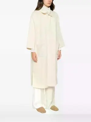 MA'RY'YA Patch-pocket Knit Coat