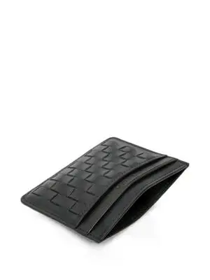 Sandro Woven Leather Cardholder