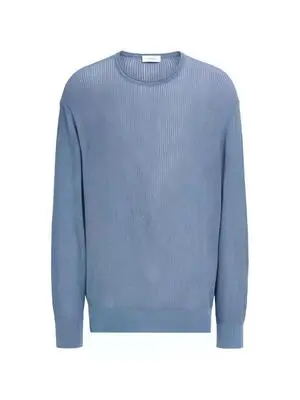 FERRAGAMO Crew Neck Sweater - Blue