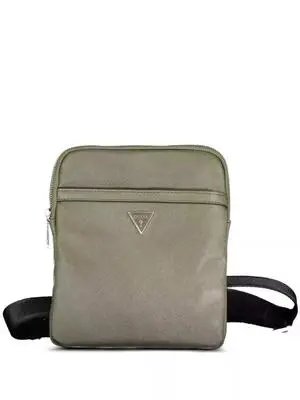 Guess Logo-plaque Crossbody Bag - Green