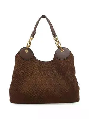 Liu Jo Monogram-embossed Chain-link Tote Bag