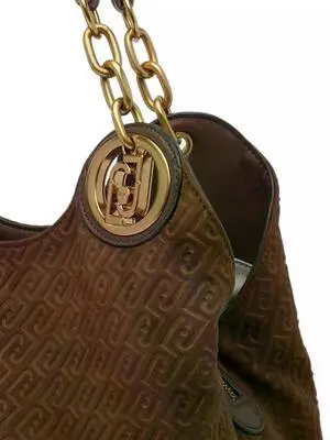 Liu Jo Monogram-embossed Chain-link Tote Bag