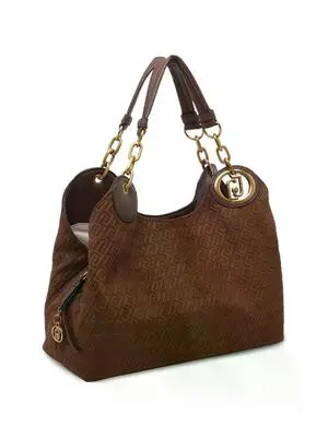 Liu Jo Monogram-embossed Chain-link Tote Bag