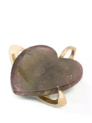 VIOLETTE Tourmaline And Diamond Heart Pendant