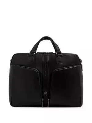 PIQUADRO Logo-plaque Laptop Bag - Black
