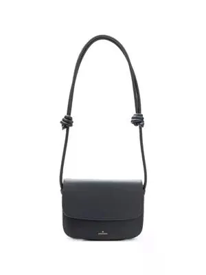 LA PORTEGNA Lucía Leather Shoulder Bag - Blue