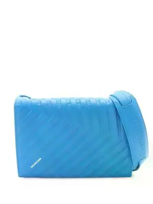 Balenciaga 2000s Car Flap Shoulder Bag - Blue