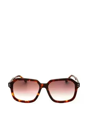 Isabel Marant Étoile Tortoiseshell-effect Rectangle-frame Sunglasses