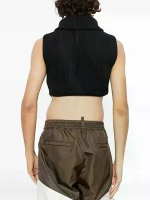 Dsquared2 Turtleneck Cropped Vest