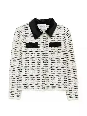 NEERA Velvet-collar Cardigan