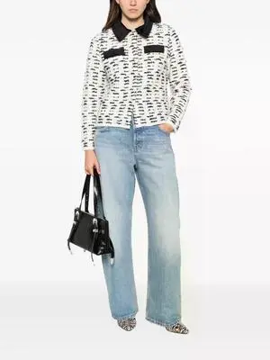 NEERA Velvet-collar Cardigan