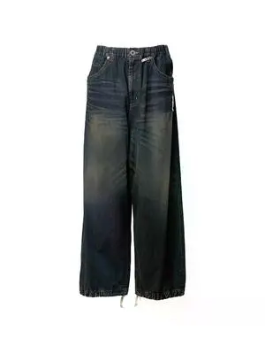Mihara Yasuhiro Elasticated-waist Wide-leg Jeans