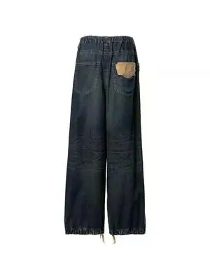 Mihara Yasuhiro Elasticated-waist Wide-leg Jeans