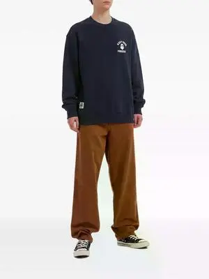 FINGERCROXX Logo-print Sweatshirt - Blue