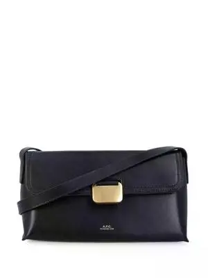 A.p.c. Small Simone Logo-print Shoulder Bag - Black