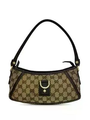 Gucci 2000-2015 Gg Canvas Abbey D Ring Pochette Handbag - Neutrals