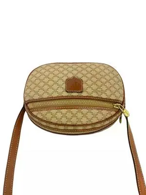 Celine 2008 Macadam Coated Canvas Crossbody Bag