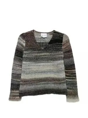 NEERA V-neck Sweater - Grey
