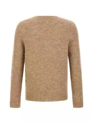 OLIVER LATTUGHI Brushed-effect Crew-neck Sweater