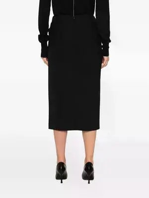 Max Mara Buckle-detail Wrap Mini Skirt