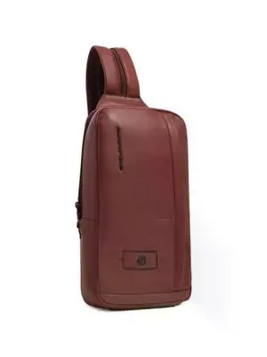 PIQUADRO Convertible Leather Sling Bag