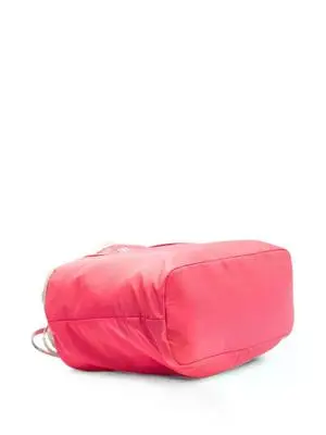 Byblos Patent-leather Trim Drawstring Tote Bag