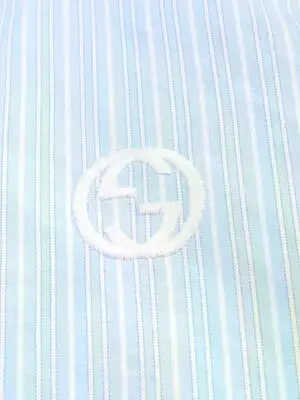 Gucci 2010s Striped Interlocking G Shirt